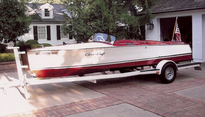 19 Feet 1948 Chris Chraft Red & White Racing Runabout - 29984 | Antique ...